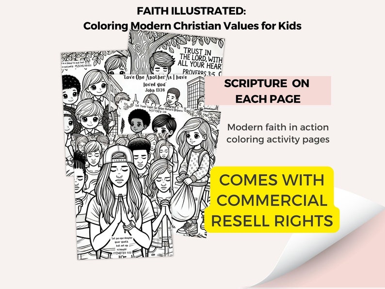 FAITH ILLUSTRATED: Christian Coloring Pages for Kids Living the Word ...