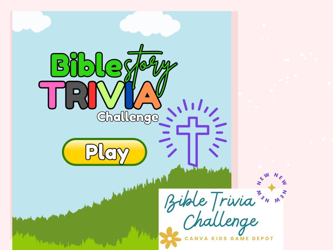 Bible Story Trivia Challenge. Bible Story Game for Kids, Bible ...