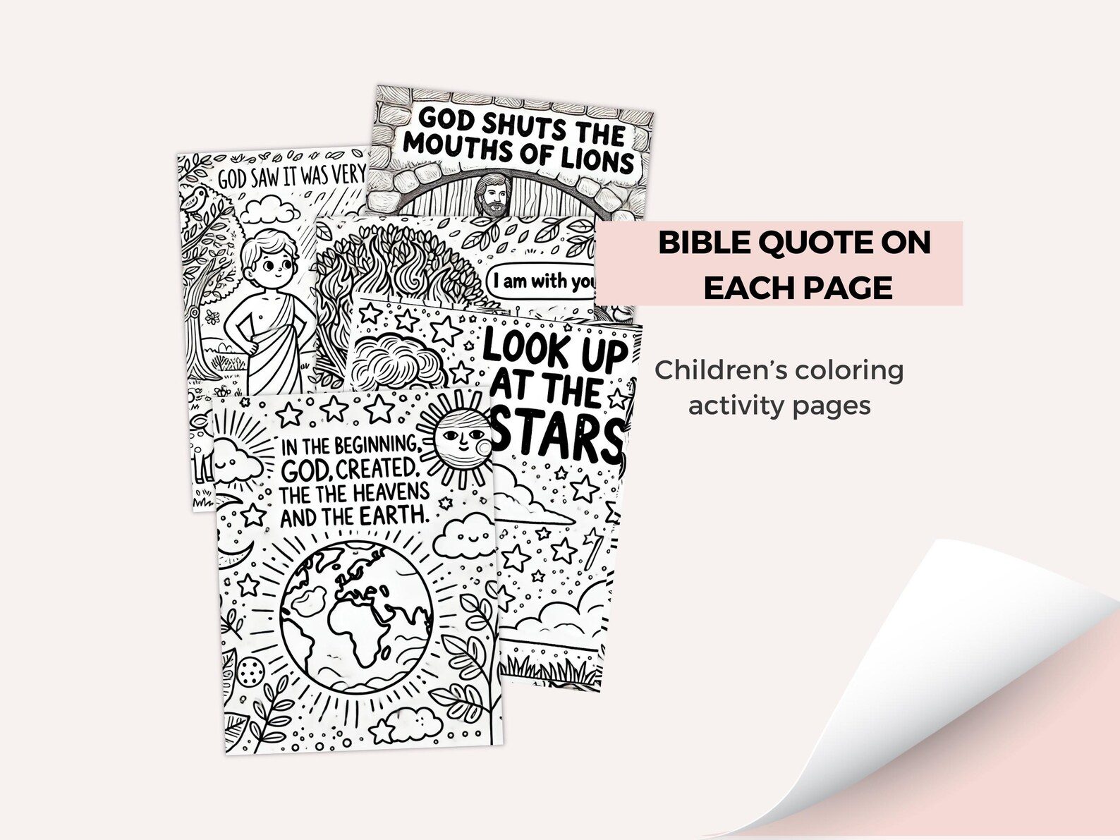 COLORFUL FAITH Bible Verse Coloring Pages for Kids – Printable ...