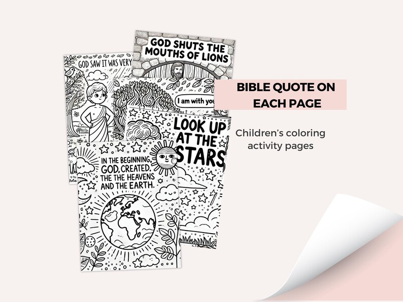 COLORFUL FAITH Bible Verse Coloring Pages for Kids – Printable ...