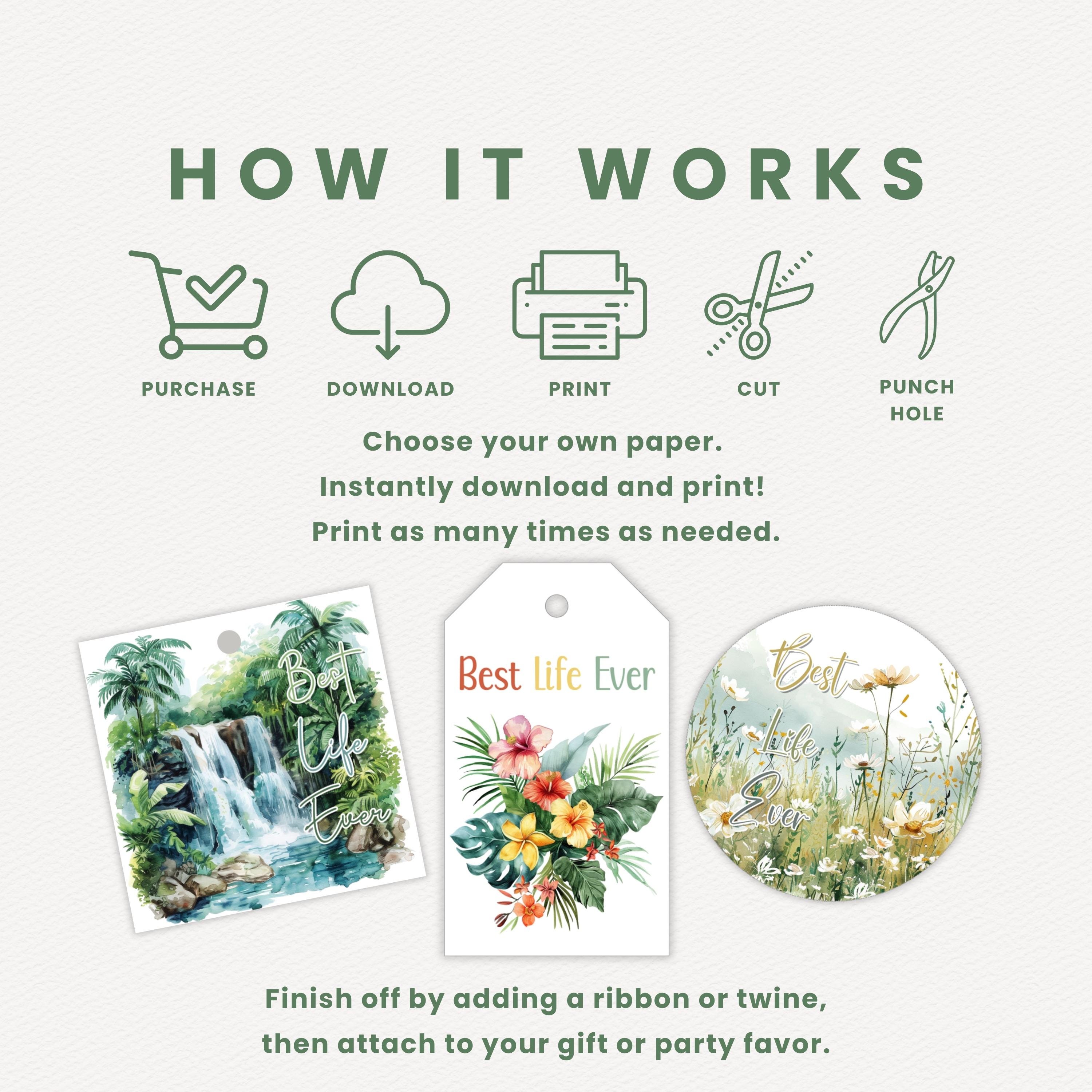 JW Best Life Ever Gift Tags Printables JW Gift Labels Tags Pioneers ...