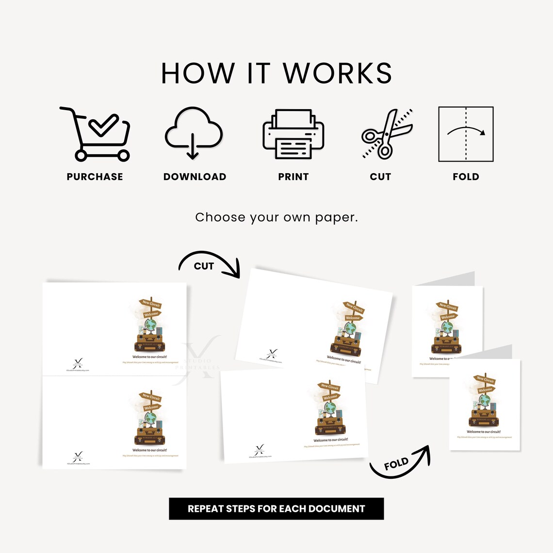 JW Circuit Overseer Welcome Card Printable Christian Greeting Card ...