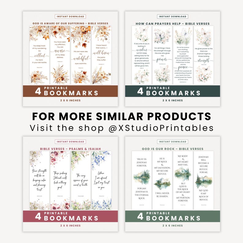 Why Study God's Word Printable Bookmarks Bible Verse Scripture ...