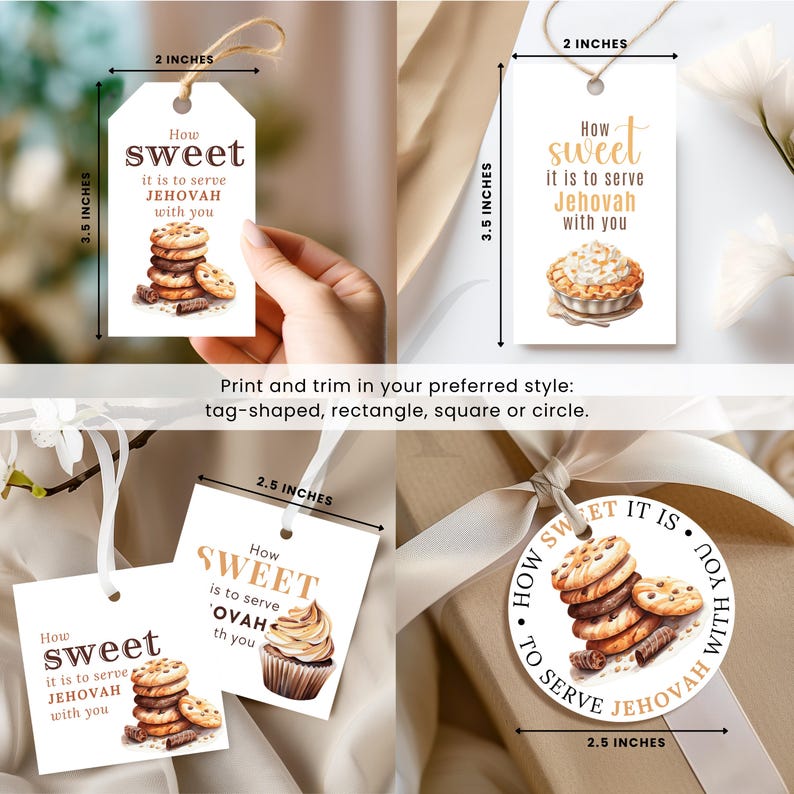 JW Gift Tags Pioneer School Tags How Sweet It is to Serve Jehovah ...