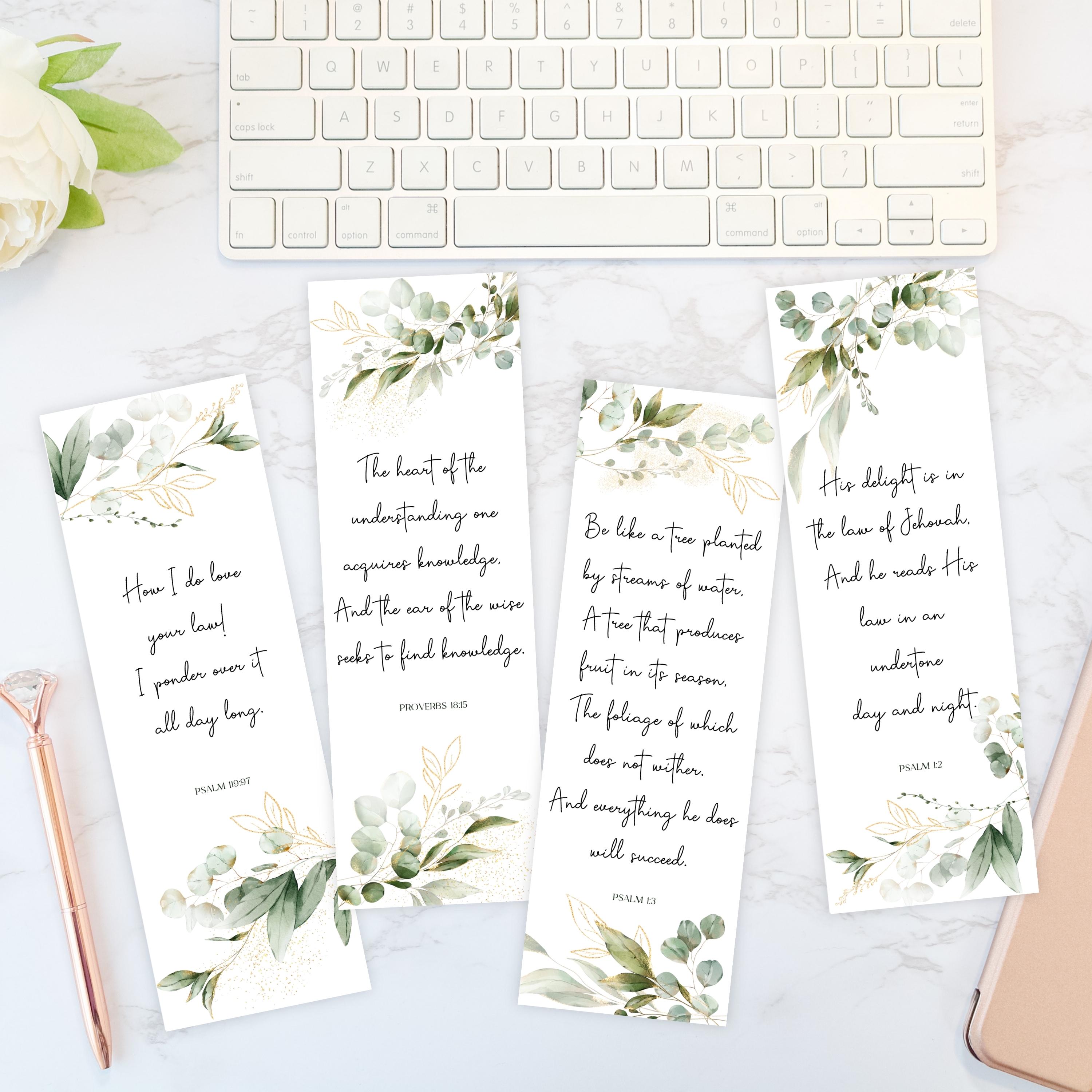 Why Study God's Word Printable Bookmarks Bible Verse Scripture ...