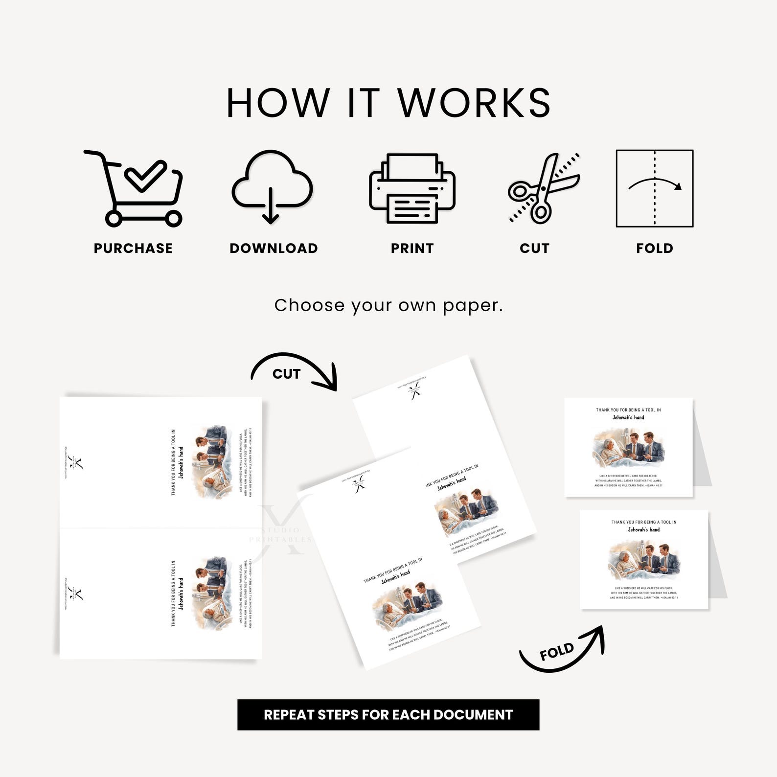 JW HLC Thank You Card Tool in Jehovah’s Hand Printable Hospital Liaison ...