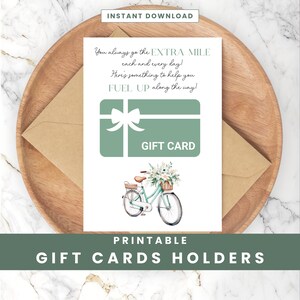 Extra Mile Gift Cards Holder Printable Thank You Gift Card Gas Go Extra ...