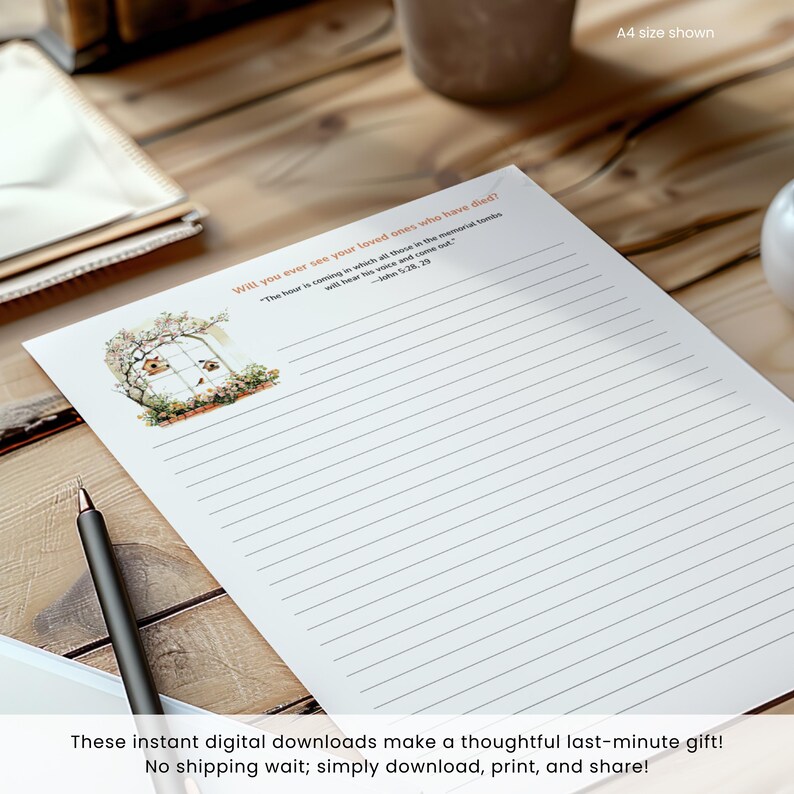 JW Tracts Letter Writing Paper Set 9 New Tracts Printable Stationery ...