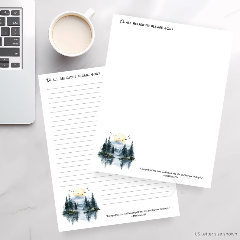 JW New Tracts Letter Writing Paper Printable Stationery Bundle Writing ...