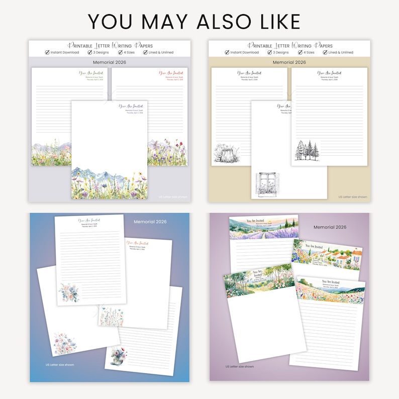 Spanish JW Memorial 2026 Stationery Watercolor Invitation Letter ...