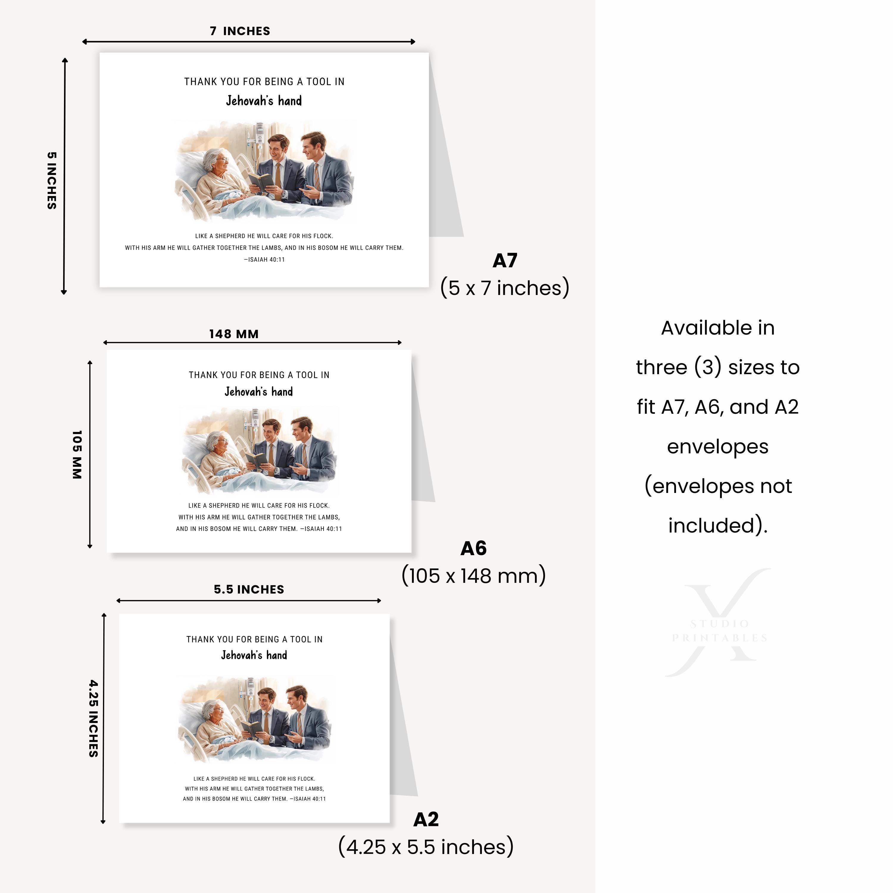 JW HLC Thank You Card Tool in Jehovah’s Hand Printable Hospital Liaison ...