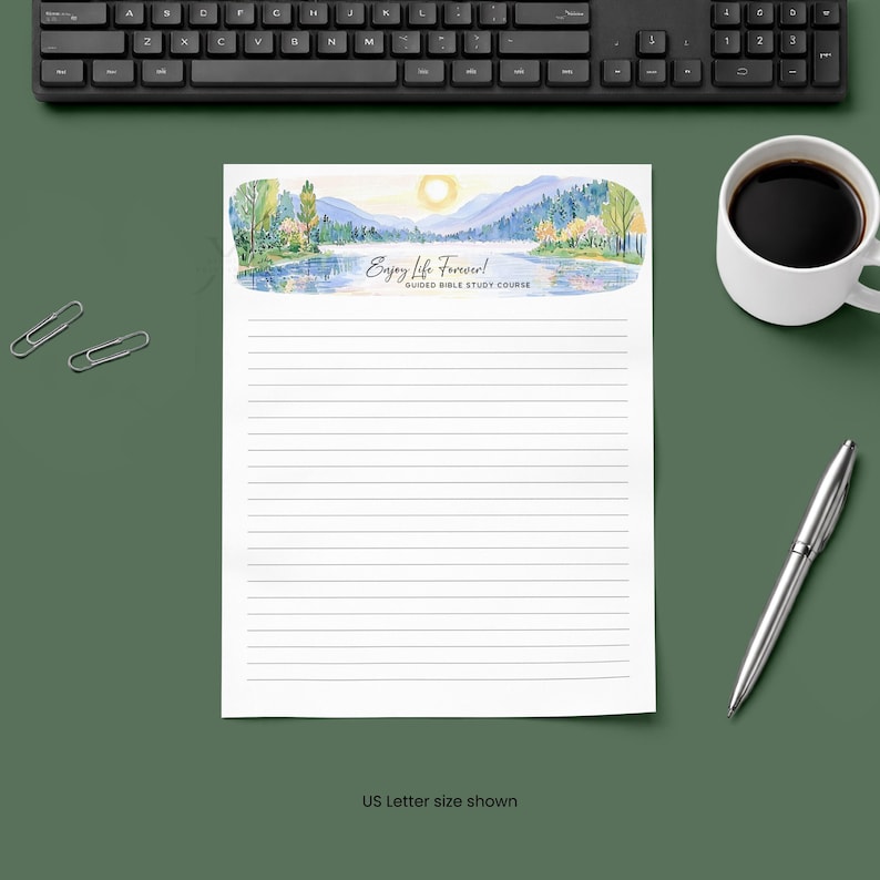Enjoy Life Forever #4 JW Letter Writing Paper Stationery Printable PDF ...