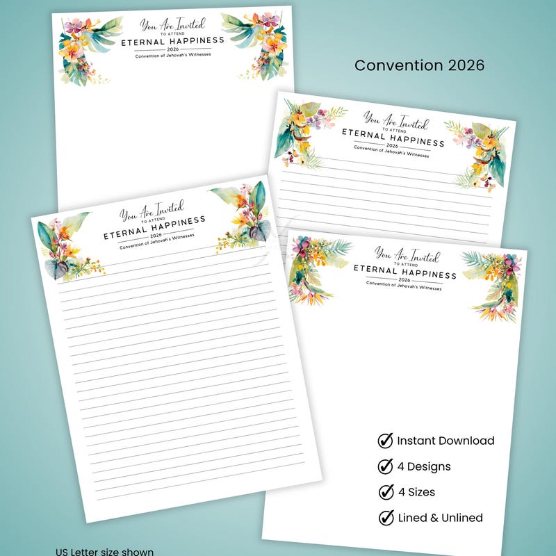 Printable Stationary Set - Etsy