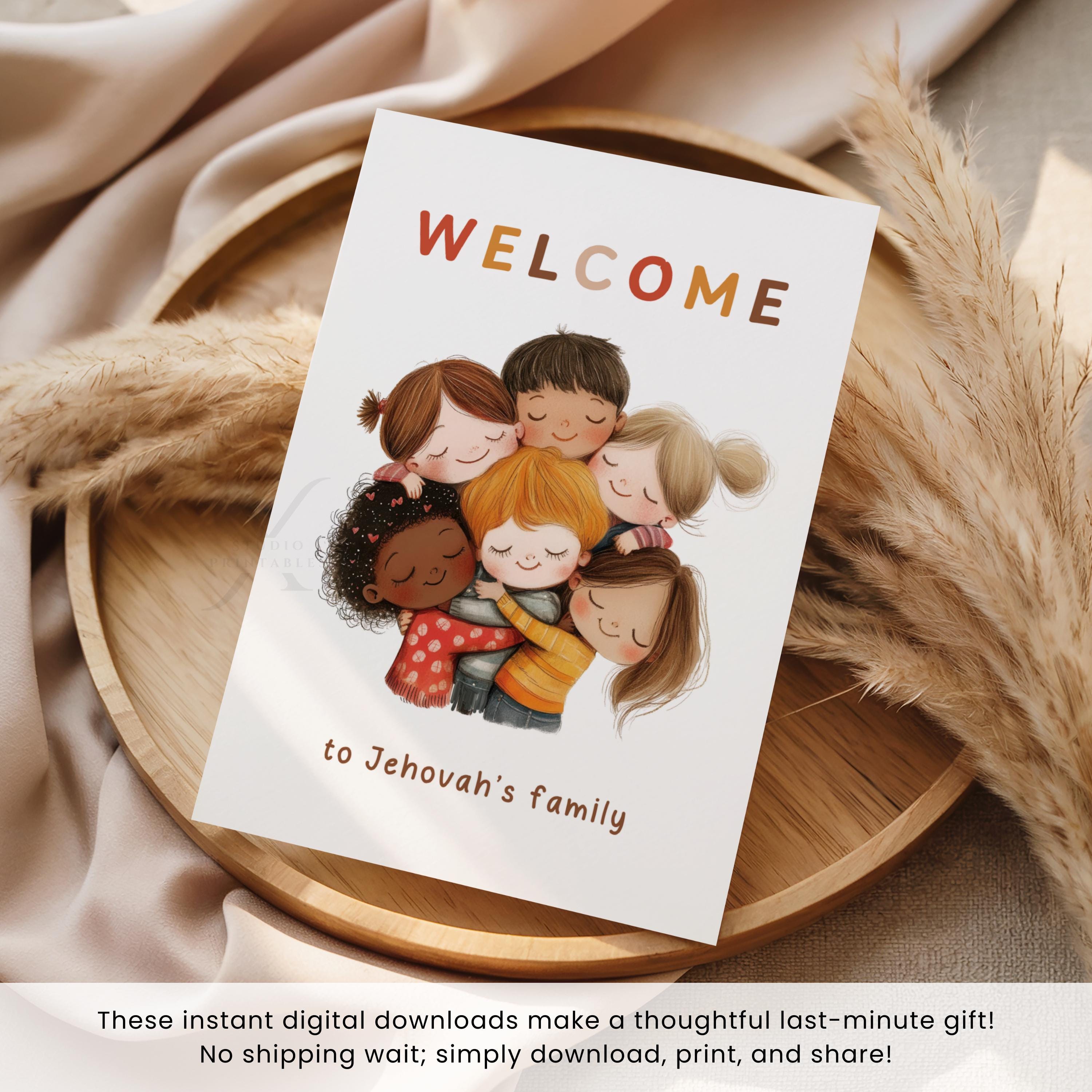 JW Baptism Card Printable Welcome Spiritual Family Welcome (PDF ...