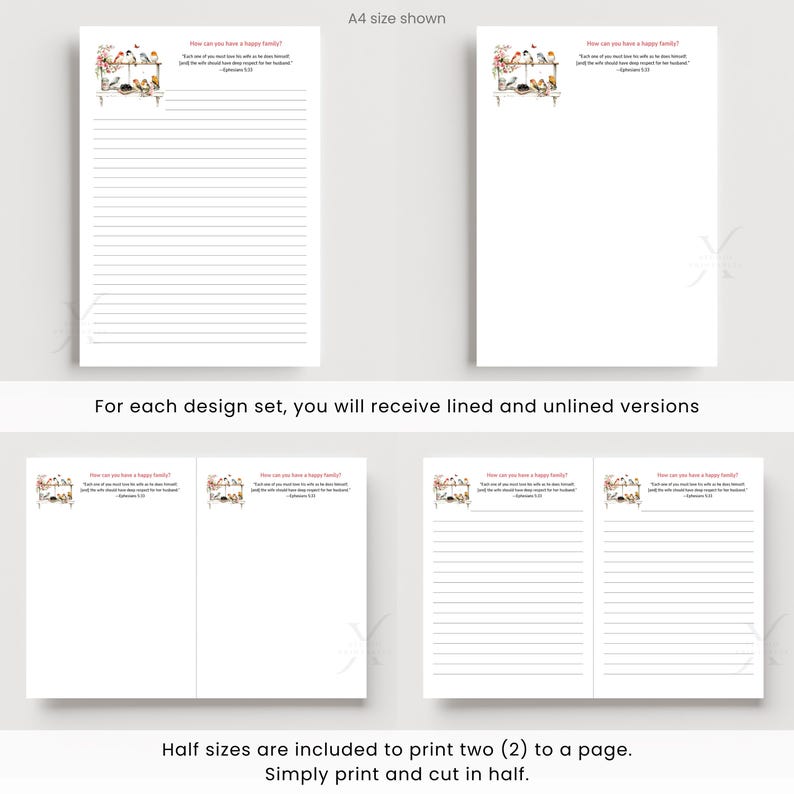 JW Tracts Letter Writing Paper Set 9 New Tracts Printable Stationery ...