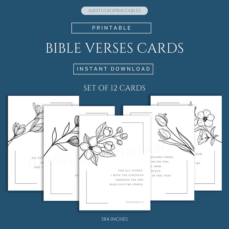Bible Verse Cards - Etsy