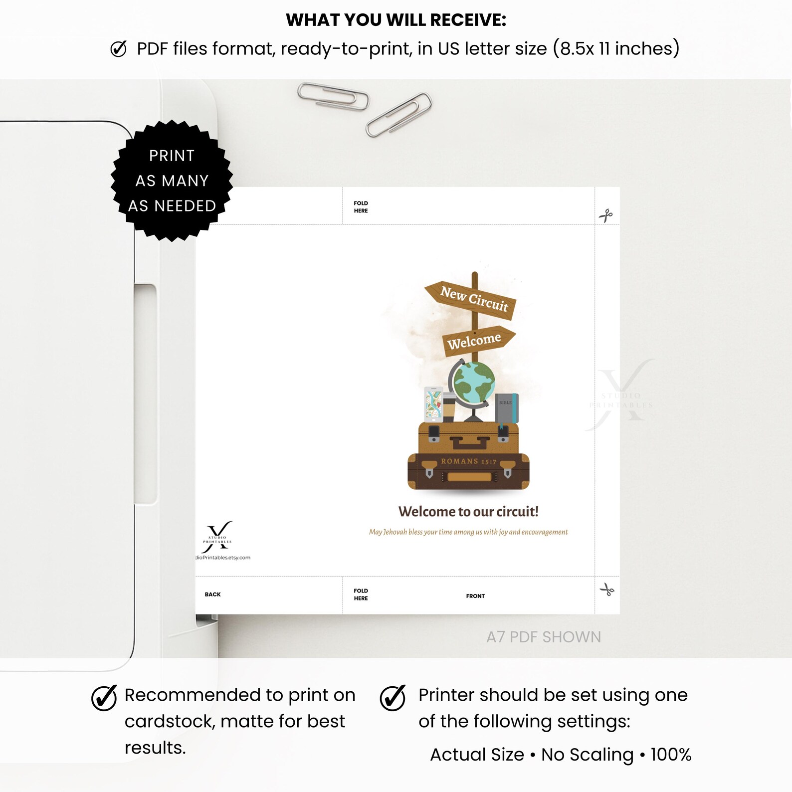 JW Circuit Overseer Welcome Card Printable Christian Greeting Card ...