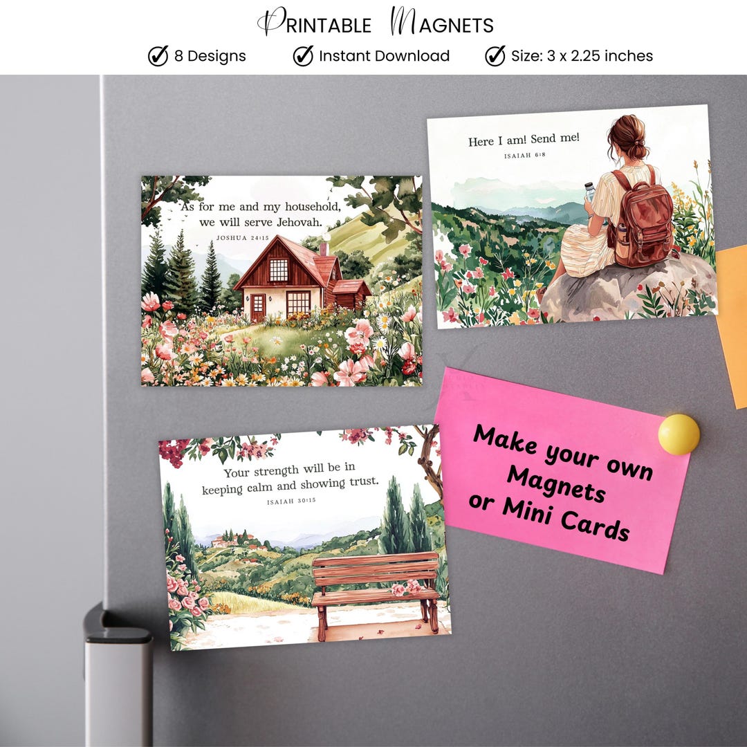 JW Ministry Scripture Magnets Encouragement Pioneers Publishers ...