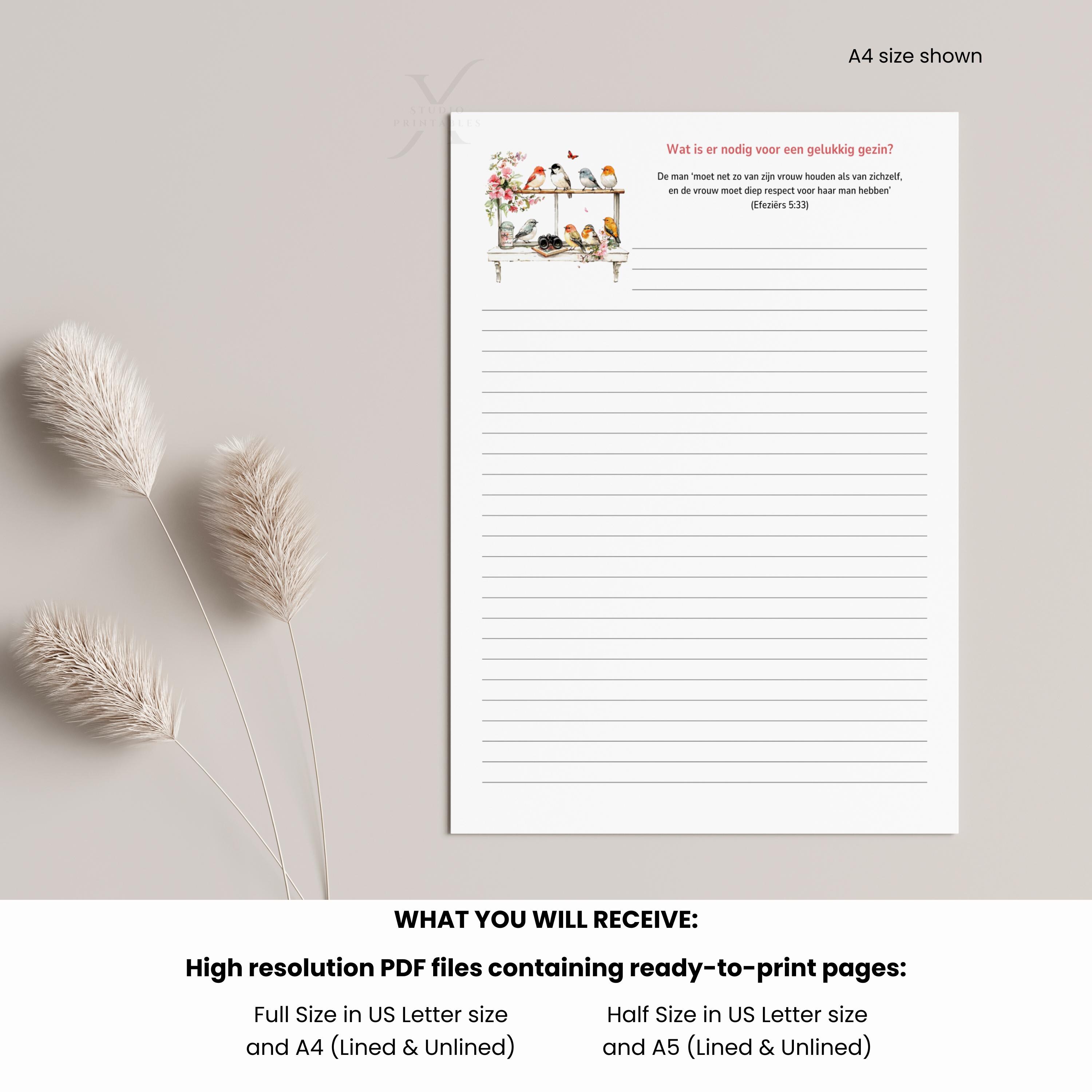 Dutch JW Tracts Letter Writing Paper Set 9 New Tracts Printable ...