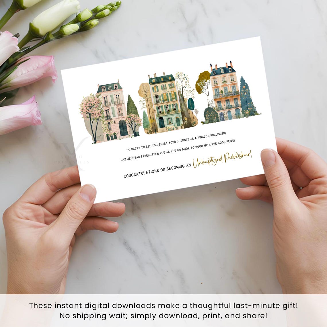 JW Unbaptized Publisher Card Printable (PDF Digital Download) - Etsy