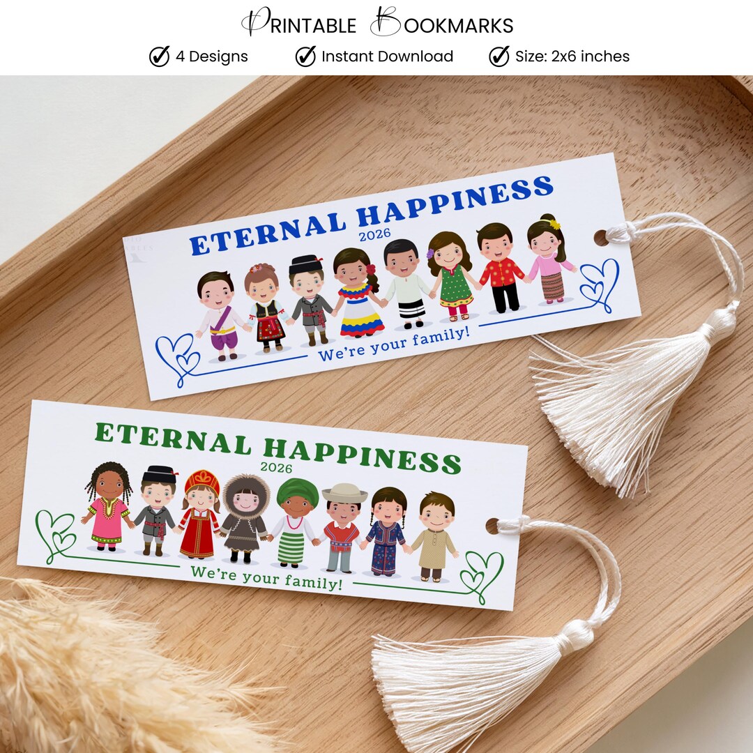 2026 JW Convention Eternal Happiness Printable Bookmarks Convention ...
