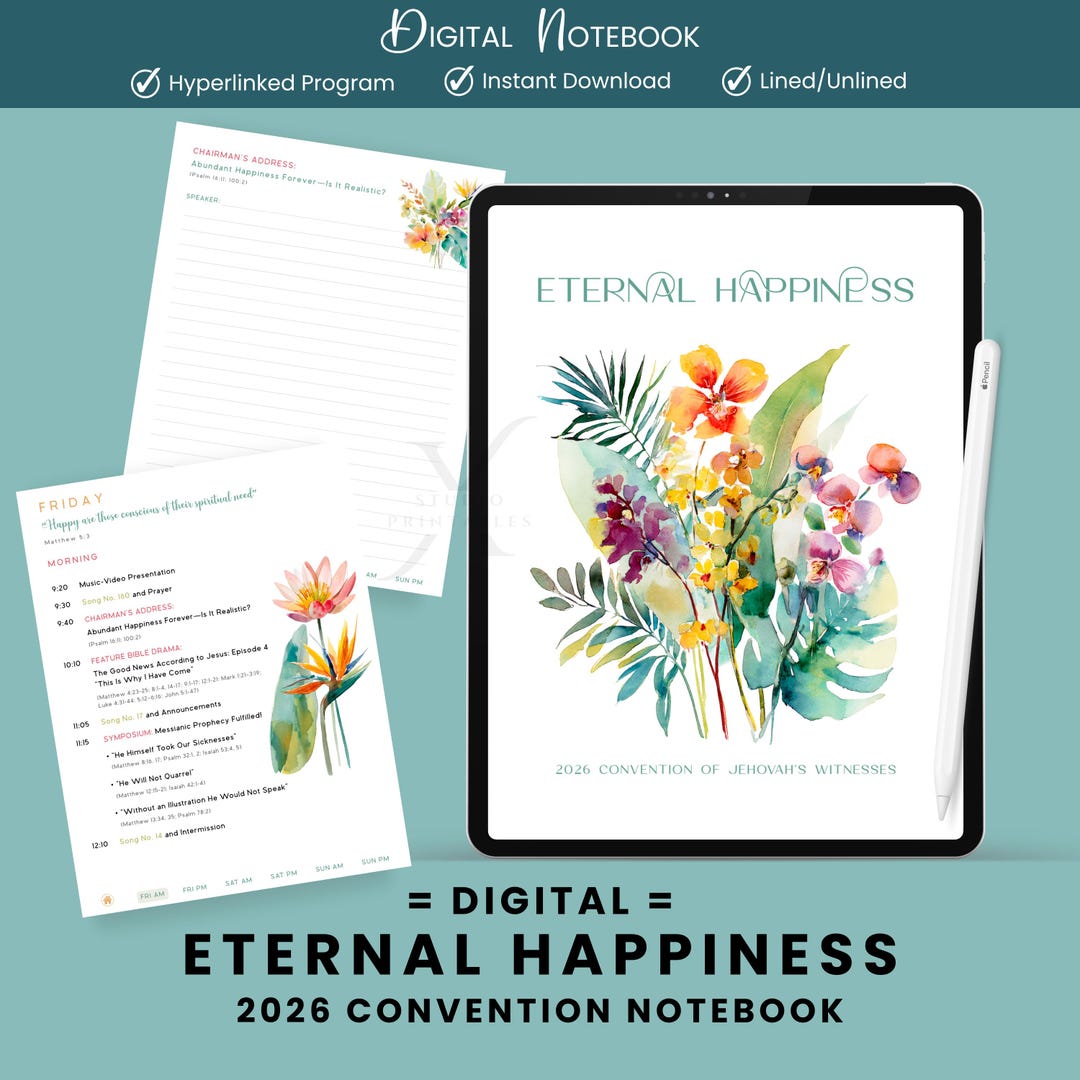 Cuaderno digital o PDF imprimible de la Convención JW 2026 con diseño ...