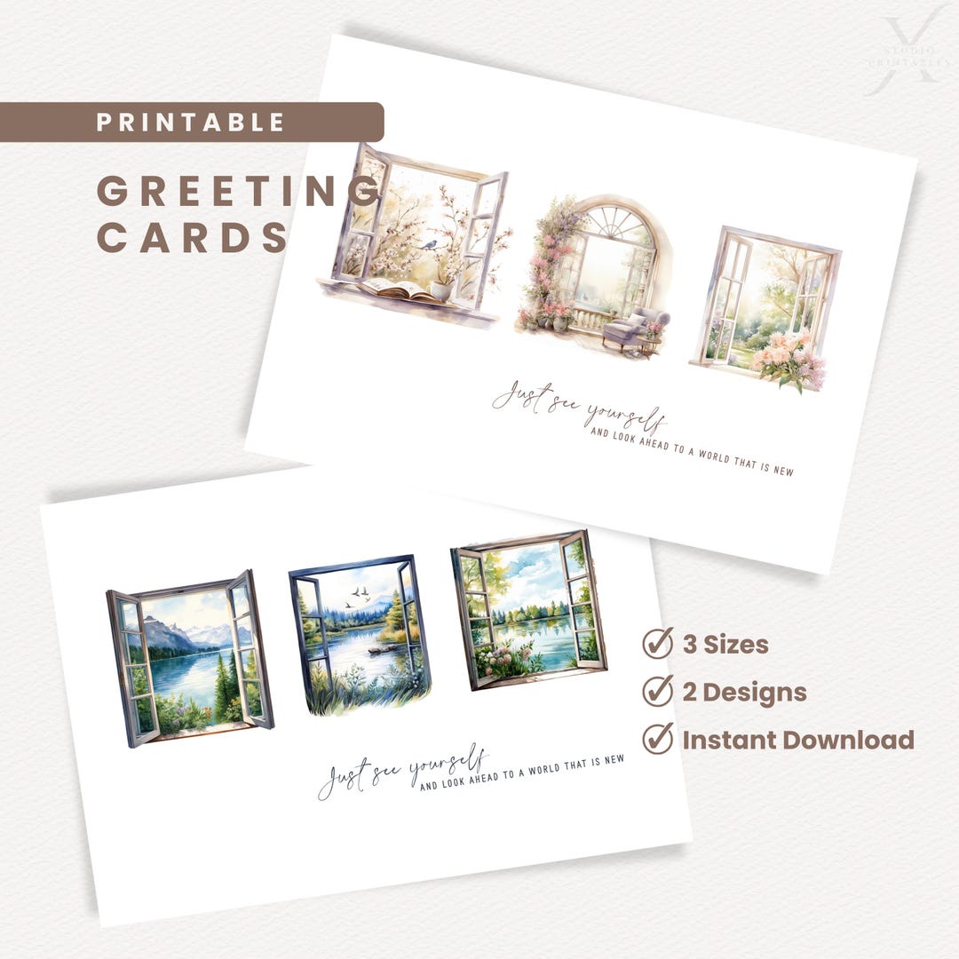 Just See Yourself Encouragement JW Cards Set Printable Digital Card ...