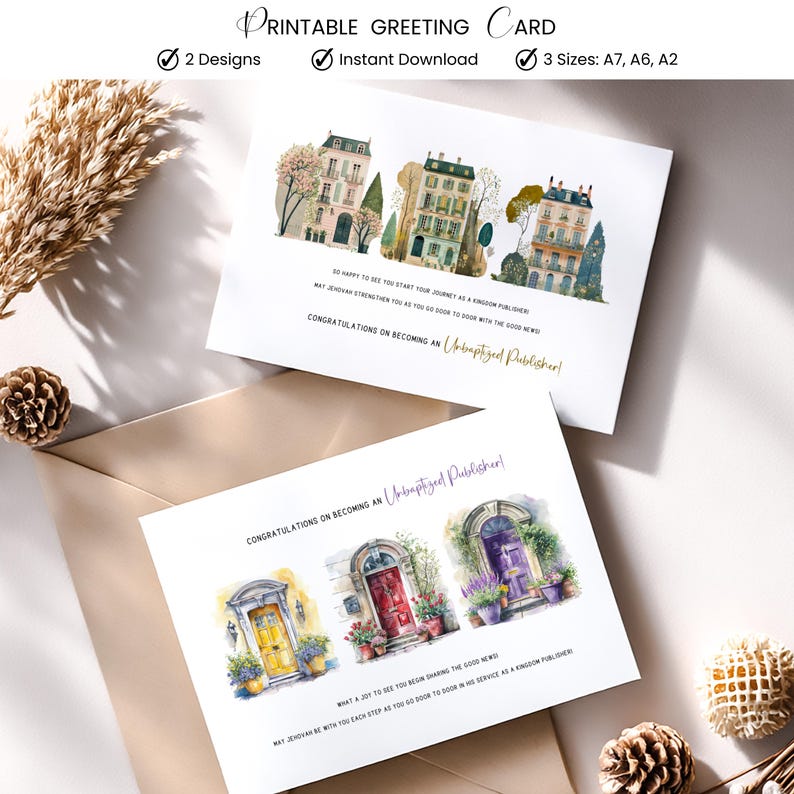 JW Unbaptized Publisher Card Printable (PDF Digital Download) - Etsy