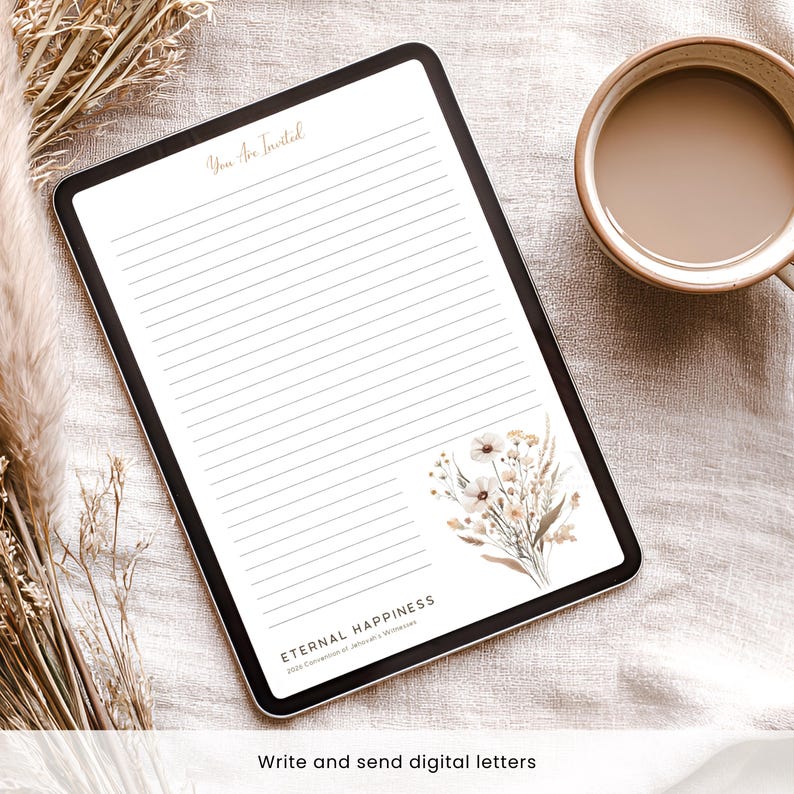 JW 2026 Convention Letter Writing Paper Eternal Happiness Prairie ...