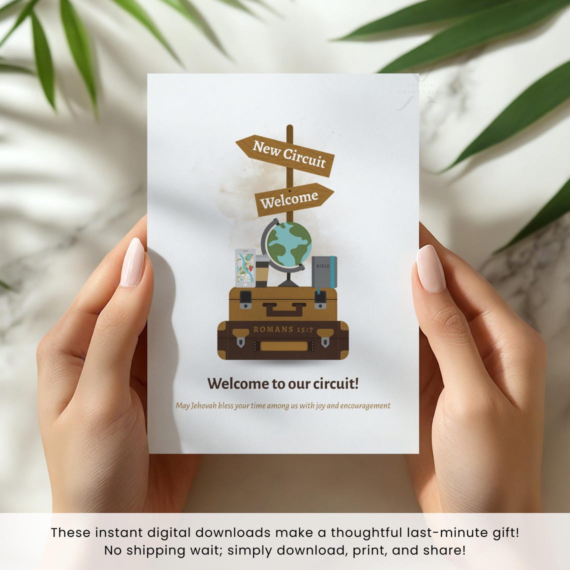 JW Circuit Overseer Welcome Card Printable Christian Greeting Card ...