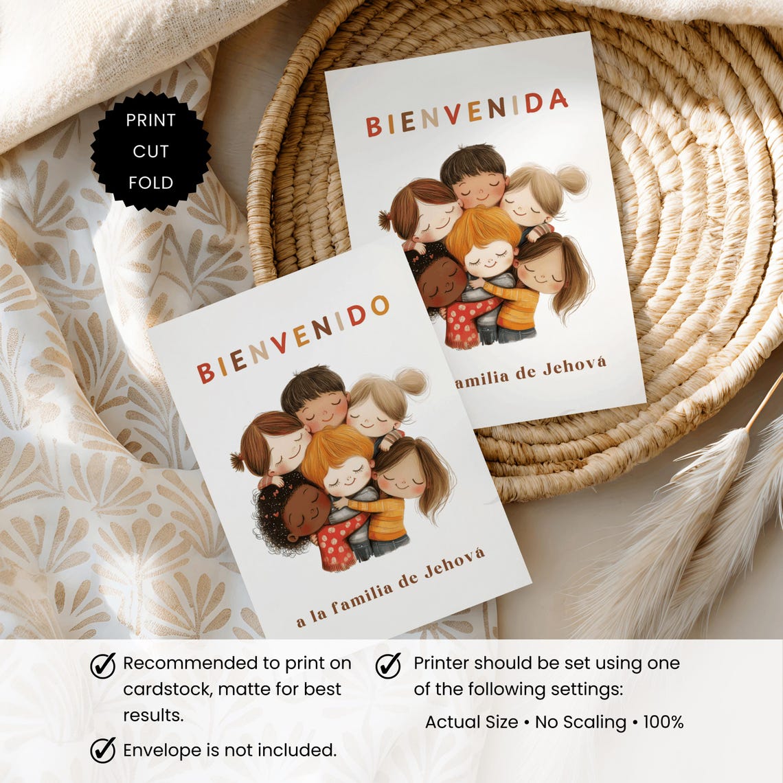 Spanish JW Baptism Card Welcome Congregation Card Encouragement Card ...