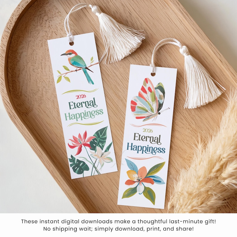 JW Convention 2026 Eternal Happiness Bookmarks Printable Paradise Art ...