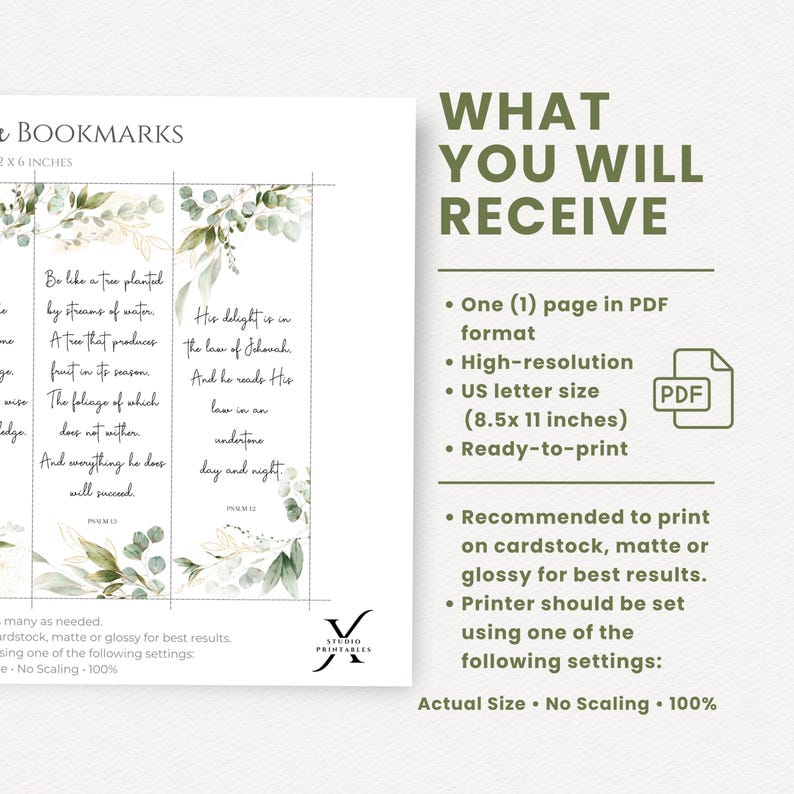 Why Study God's Word Printable Bookmarks Bible Verse Scripture ...