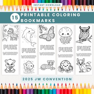 2025 JW Convention Pure Worship Printable Bookmarks, JW Convention ...