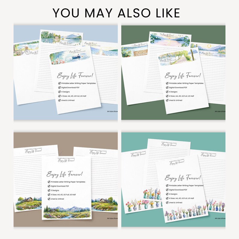Enjoy Life Forever #7 JW Letter Writing Paper Printable Stationery PDF ...