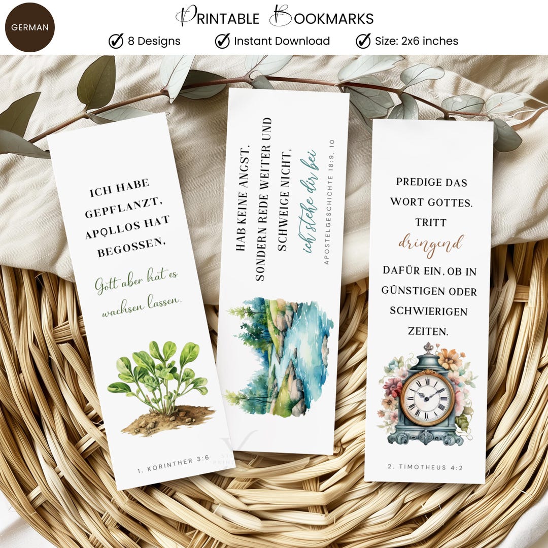 German JW Pioneers Bookmarks Printable Gifts Set Pioneer School ...
