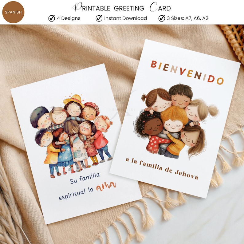 Spanish JW Baptism Card Welcome Congregation Card Encouragement Card ...