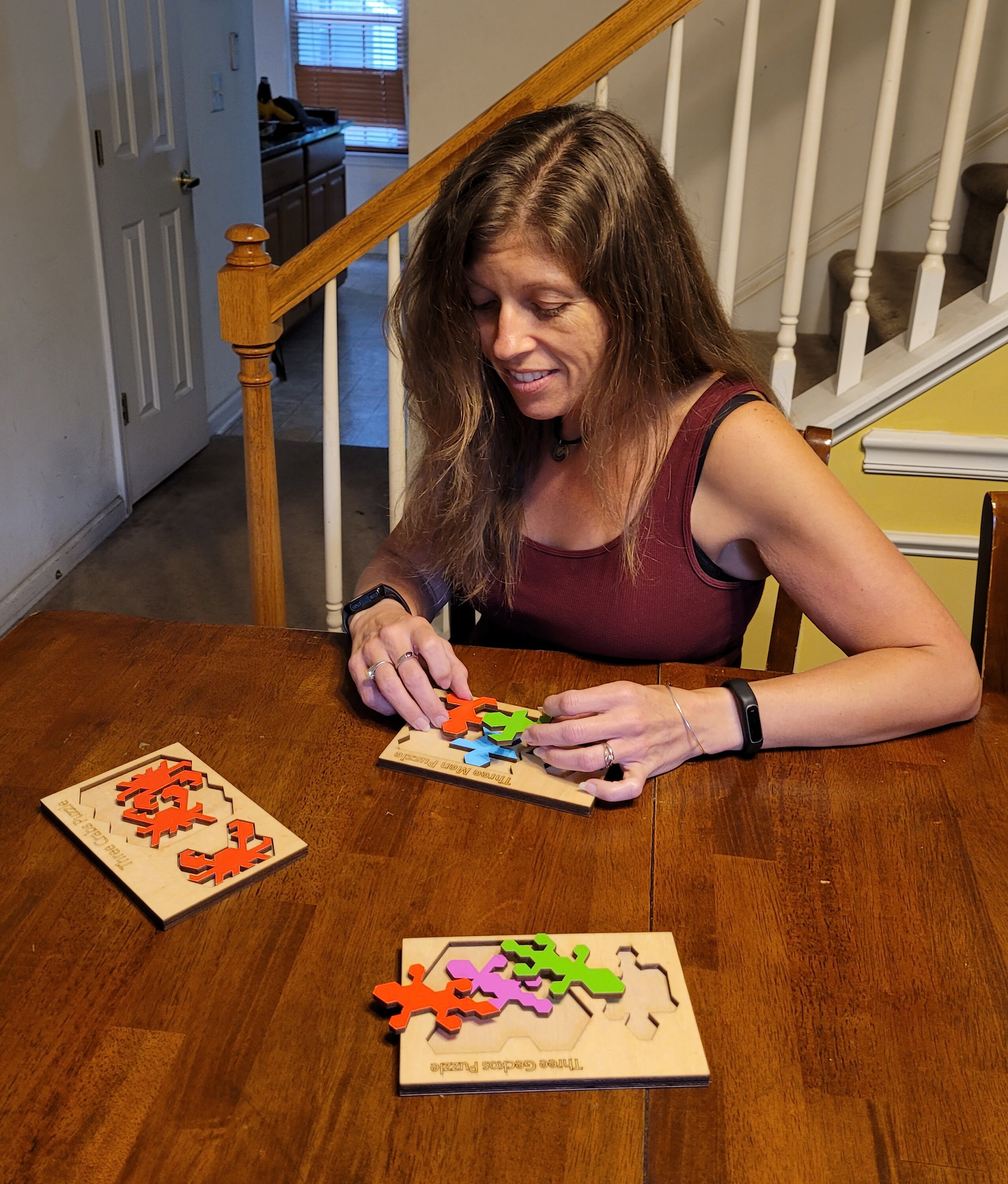 Three Geckos Puzzle. - Etsy