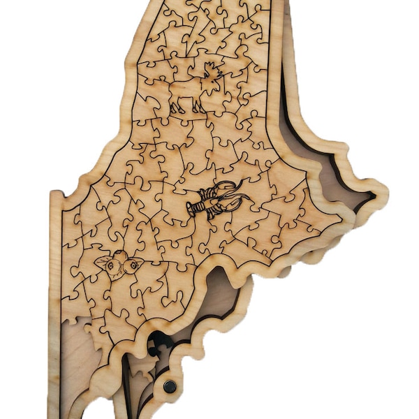 Maine Puzzle - Etsy