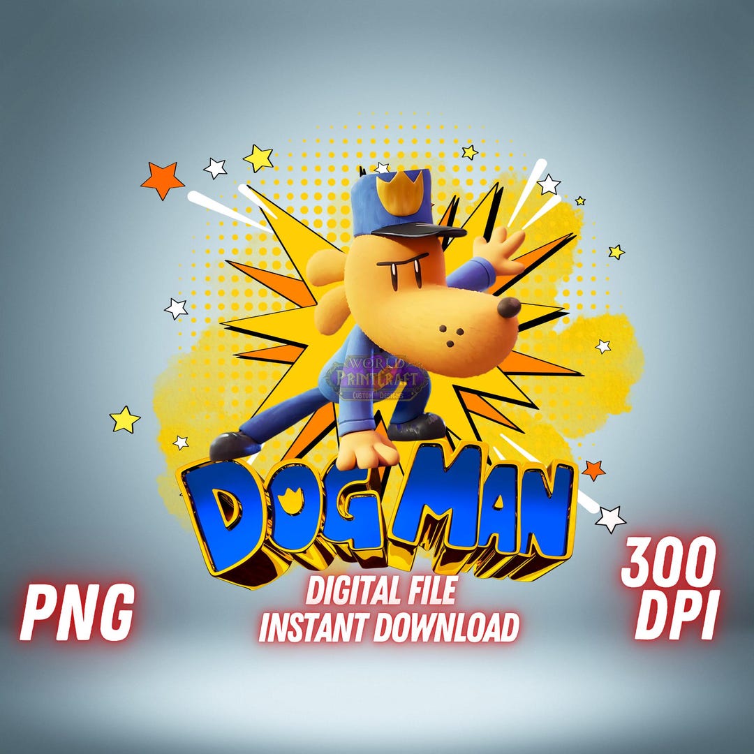 Dog Man PNG | Dog Man 2025 Movie Clipart | Printable Transparent File ...
