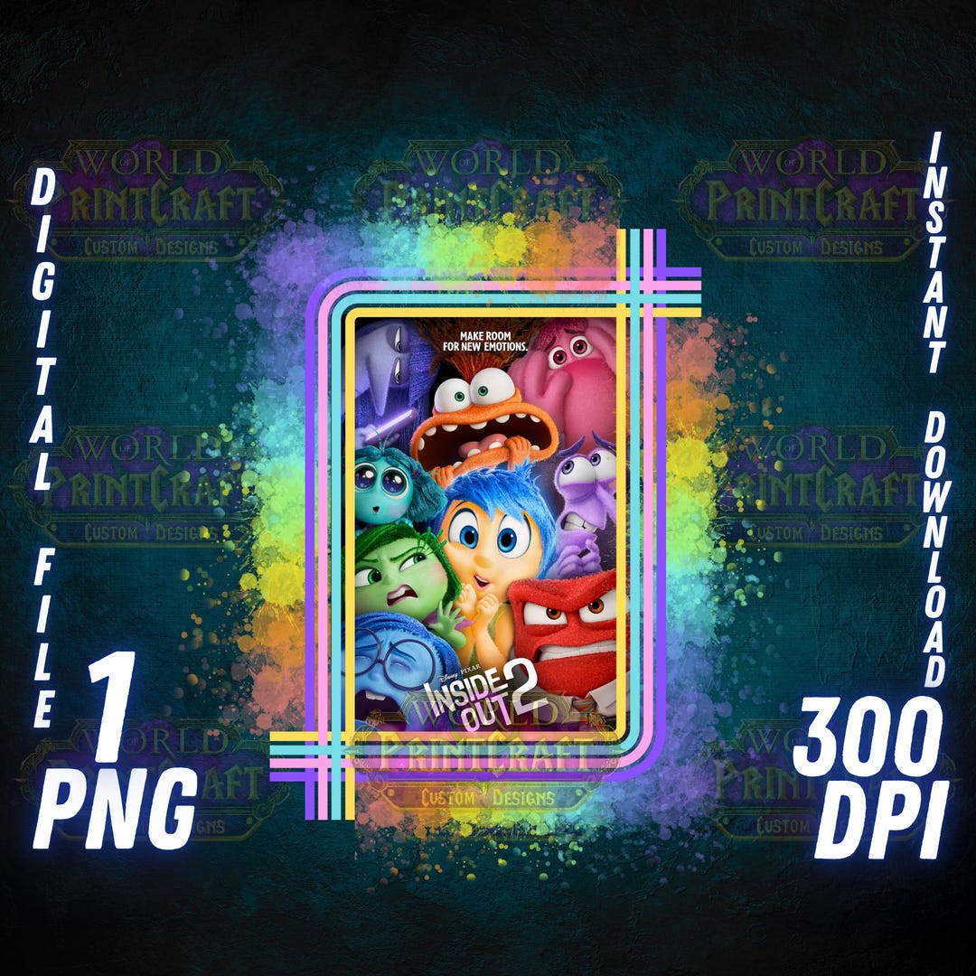 Inside Out 2 PNG: Emotion Characters Digital File (instant Download) - Etsy