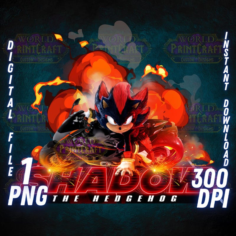 Sonic Hedgehog Shadow Font Png - Etsy
