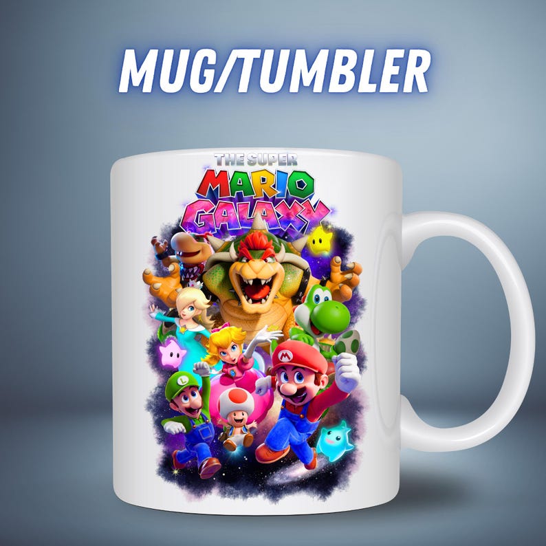 Super Mario Galaxy Printables Bundle PNG Movie Clipart Pack Bowser ...