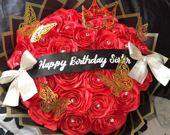 Eternal Roses Bouquet With Daisies, Eternal Roses, Eternal Flowers ...