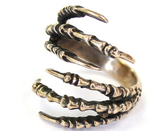 Raven Claw Ring | Etsy