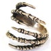 Double Raven Claw Talon Ring Bronze Raven Claw Ring Double Bird Talon ...