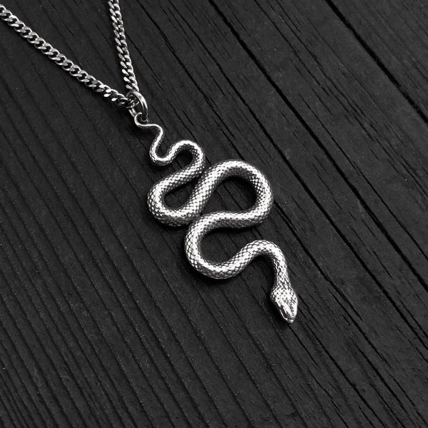 Snake Necklace - Etsy