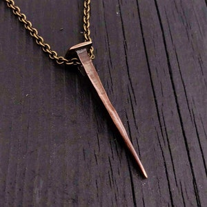 Nail Pendant Necklace Casket Nail Vampire Necklace Gothic Jewelry ...