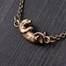 Floating Otter Pendant Charm Necklace Solid Jewelers Bronze - Etsy