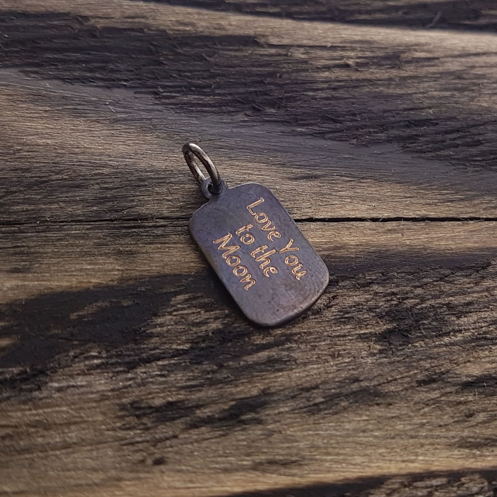 Custom Engraved Jewelry Tag Solid Bronze or Sterling Silver | Etsy